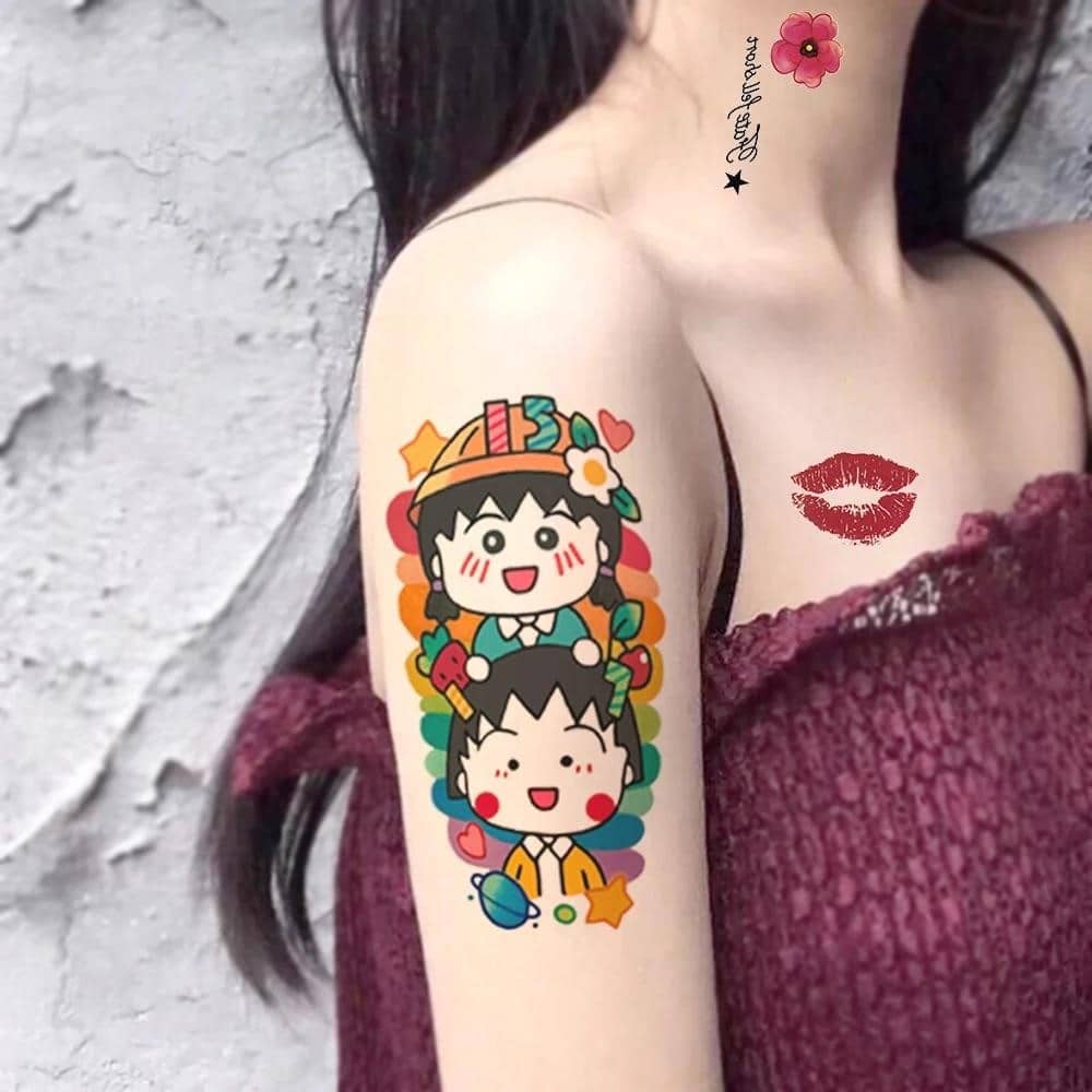 Waterslide Временна хартия за татуировки с размер A4 Водоустойчиви стикери за татуировки за